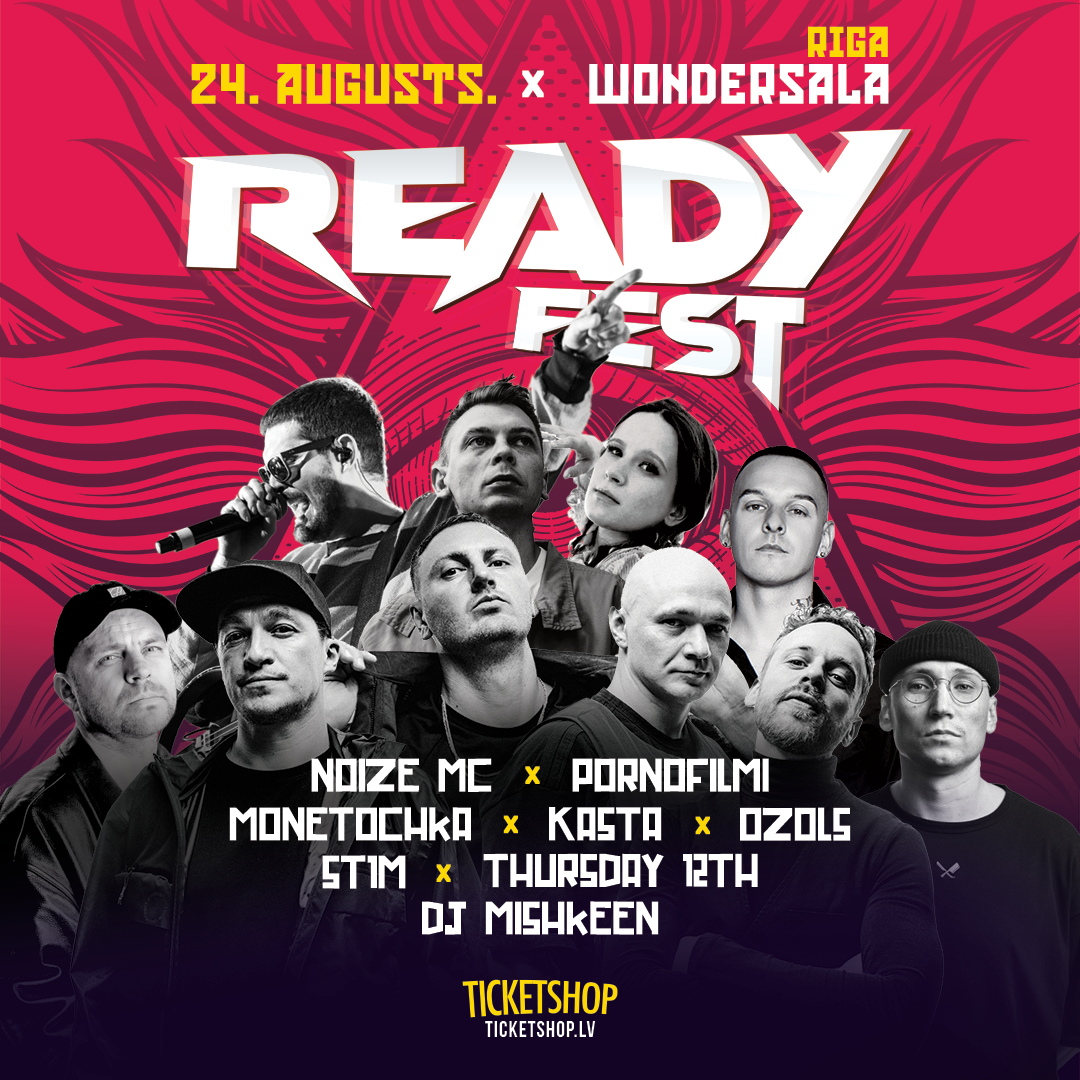 Ready Fest | 24.08.2024 | Wondersala - Pasākumi Andrejsalā
